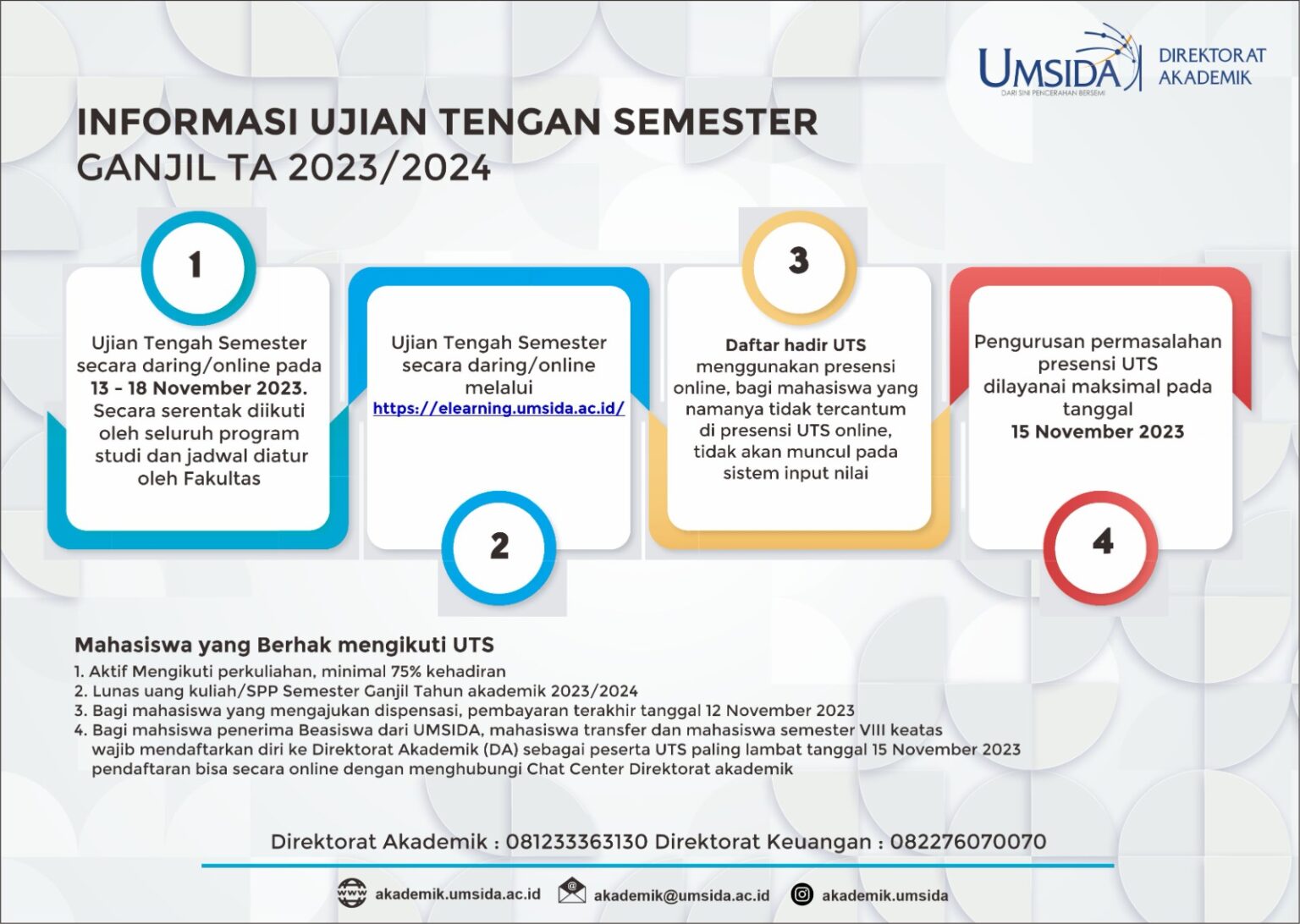 Informasi Ujian Tengah Semester Ganjil Tahun Ajaran 2023/2024 – Direktorat Keuangan